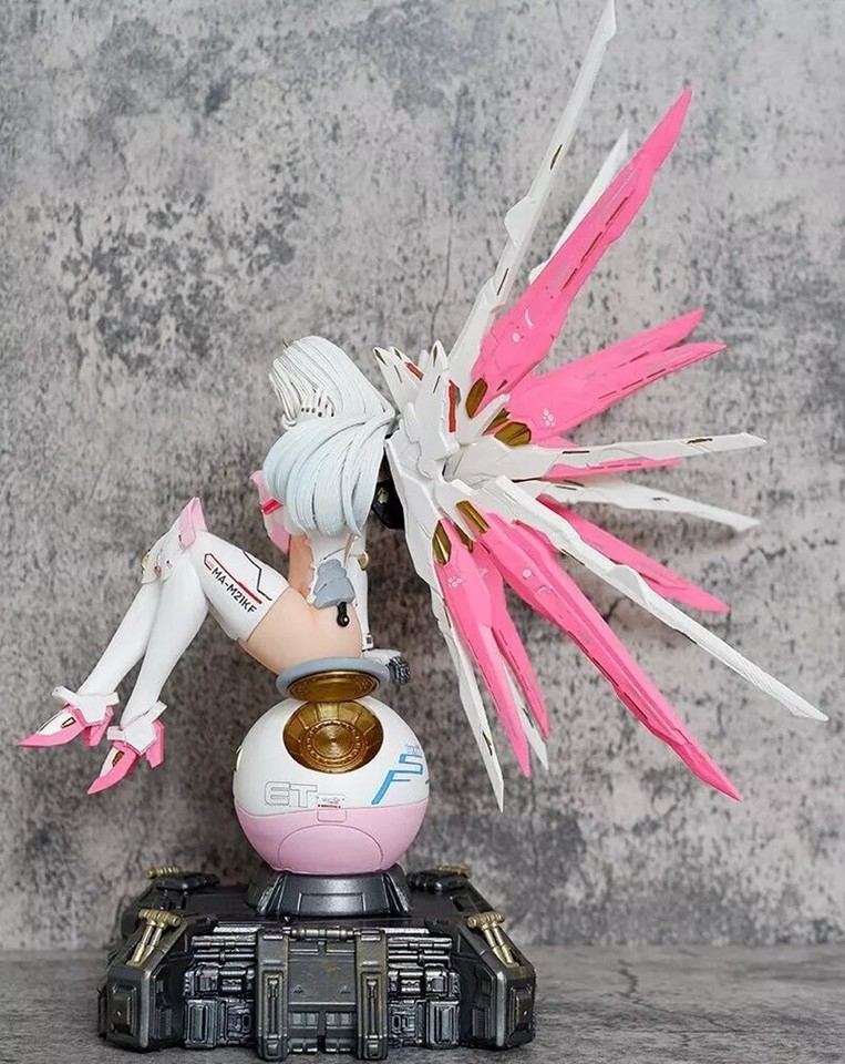Anime Pink Mecha Girl Free Girl MS Girl PVC Figure Statue Model No Box ...