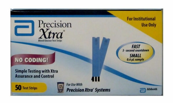 Precision Xtra Blood Glucose Sugar Testing Strips for sale online | eBay