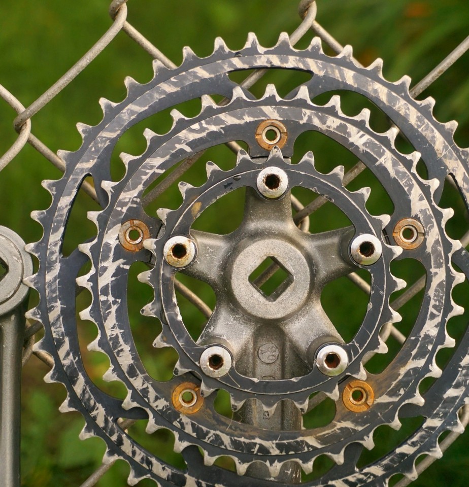 Vintage Suntour XC Crankset Triple Powering Square Taper Cranks ...