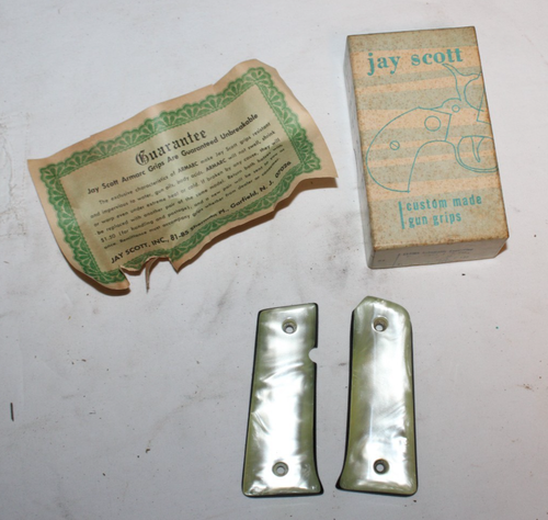 NOS Jay Scott 67 LLAMA Automatic Executive Custom Grips Mother of Pearl | eBay