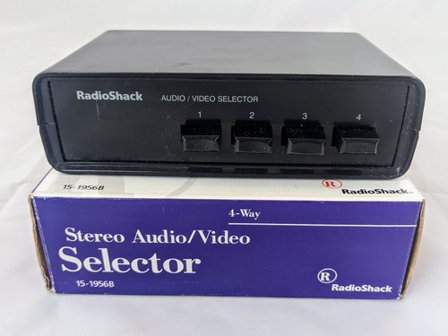 Radio Shack A/V Audio Video 4-Way 4 Input RCA Selector Switch Model 15 ...