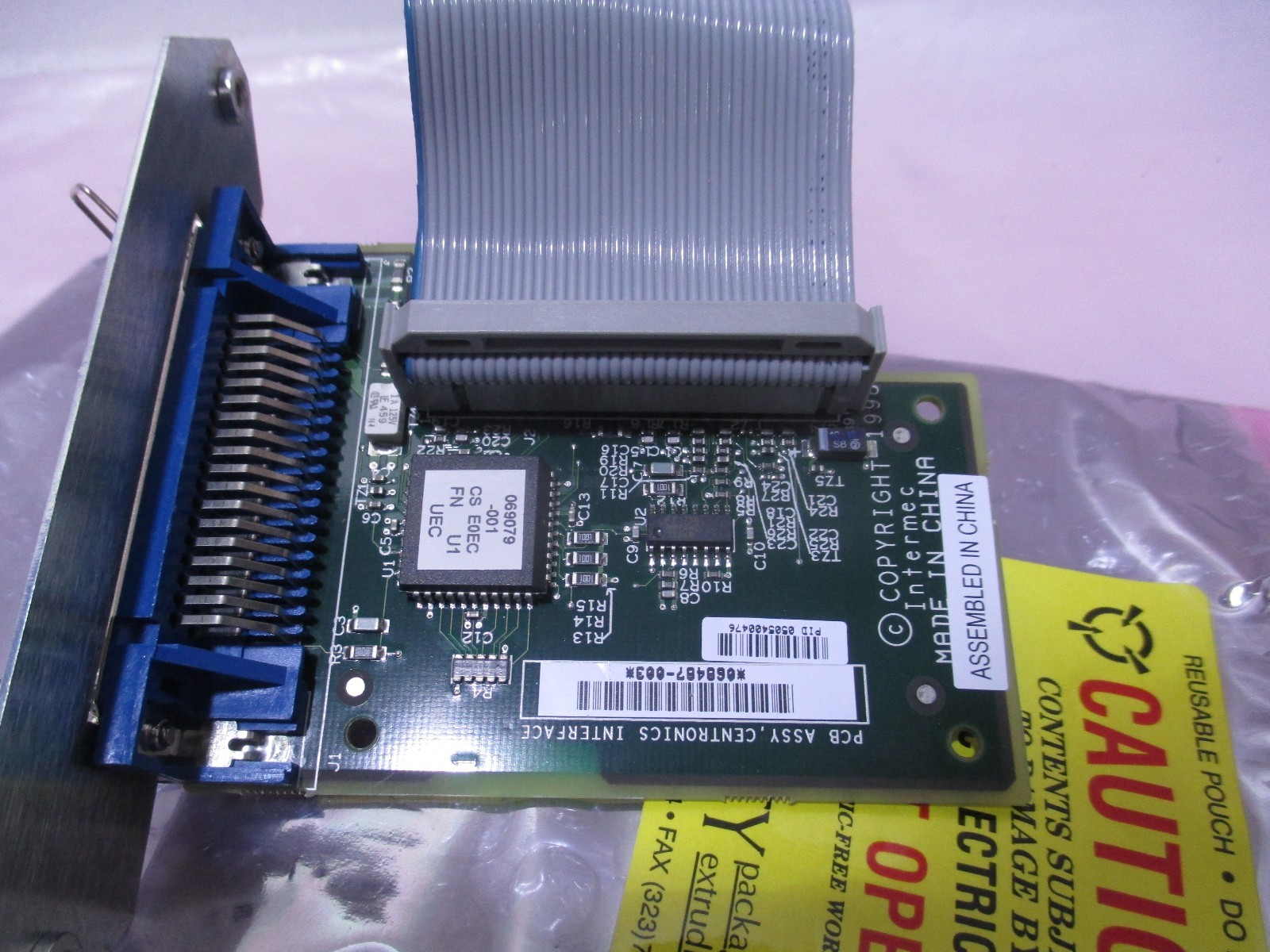 Intermec 068487-003 Centronics Parallel Interface Card PCB 056830 ...