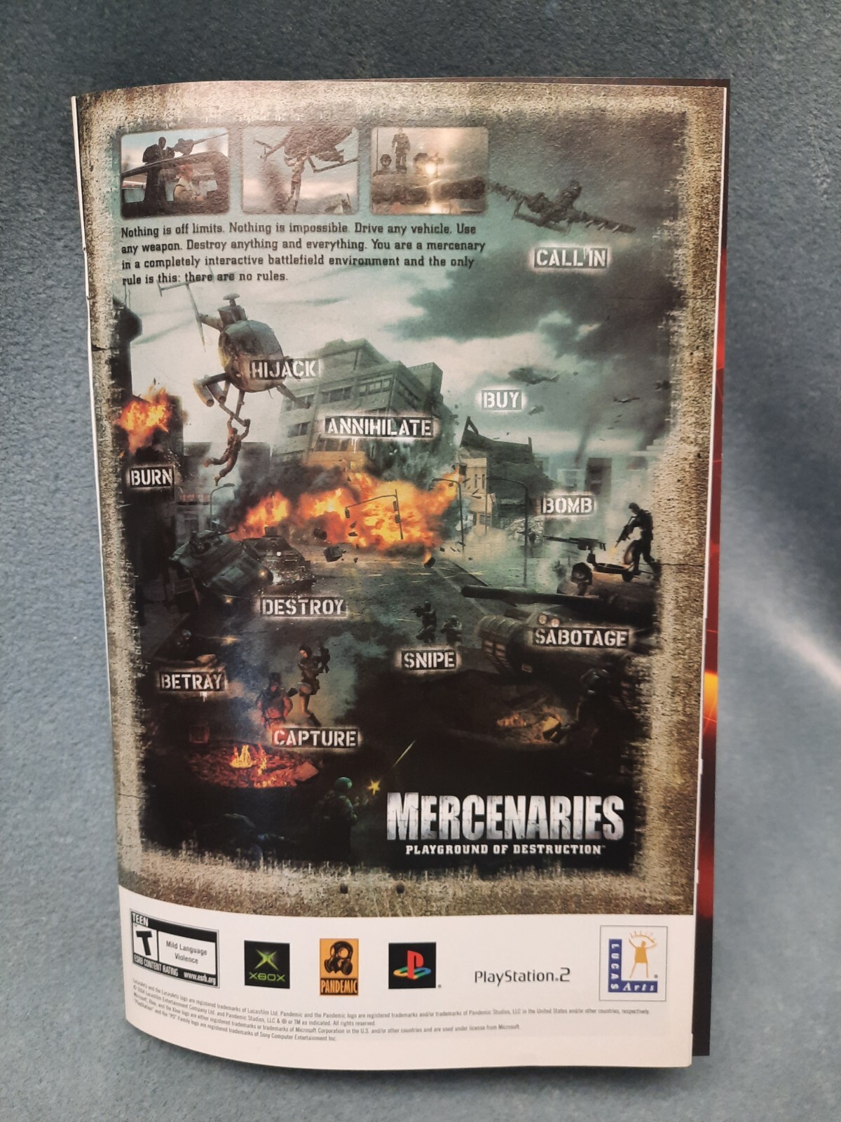 2004 Mercenaries: Playground of Destruction PS2 Xbox Print Ad/Poster ...