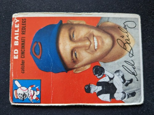 1954 Topps Baseball Card # 184 Ed Bailey - Cincinnati Redlegs (GD) | eBay
