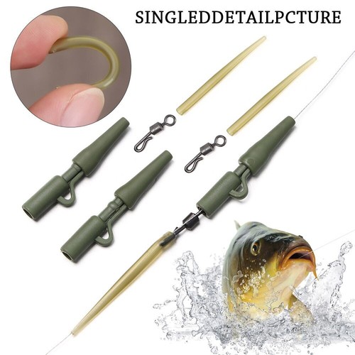 80pcs Carp Rig Coarse Safety Lead Clips Anti Tangle Sleeves Carp ...