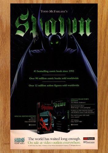Todd Mcfarlane's Spawn HBO Animation - Magazine Print Ads Ephemera Art ...