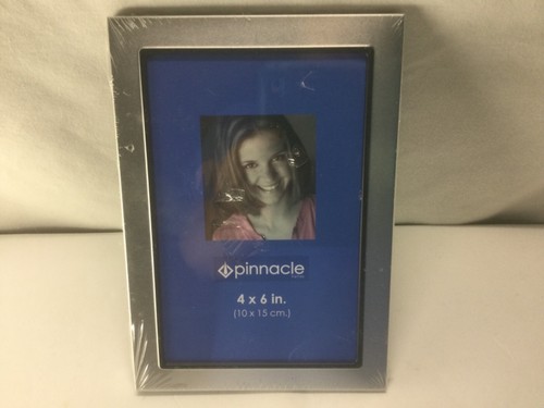 Pinnacle NWT Silver Metal 4x6 Table Top Photo Picture Frame | eBay