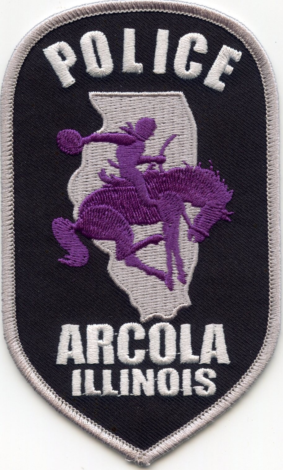 ARCOLA ILLINOIS Rodeo Cowboy Horse POLICE PATCH | eBay