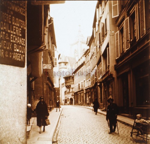 FRANCE Colmar Rue 1926 Photo Stereo Plaque de verre V26L6n | eBay