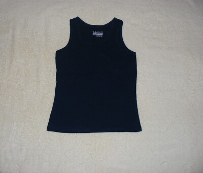 Basic Editions Navy Tank Top - Size 10/12 | eBay