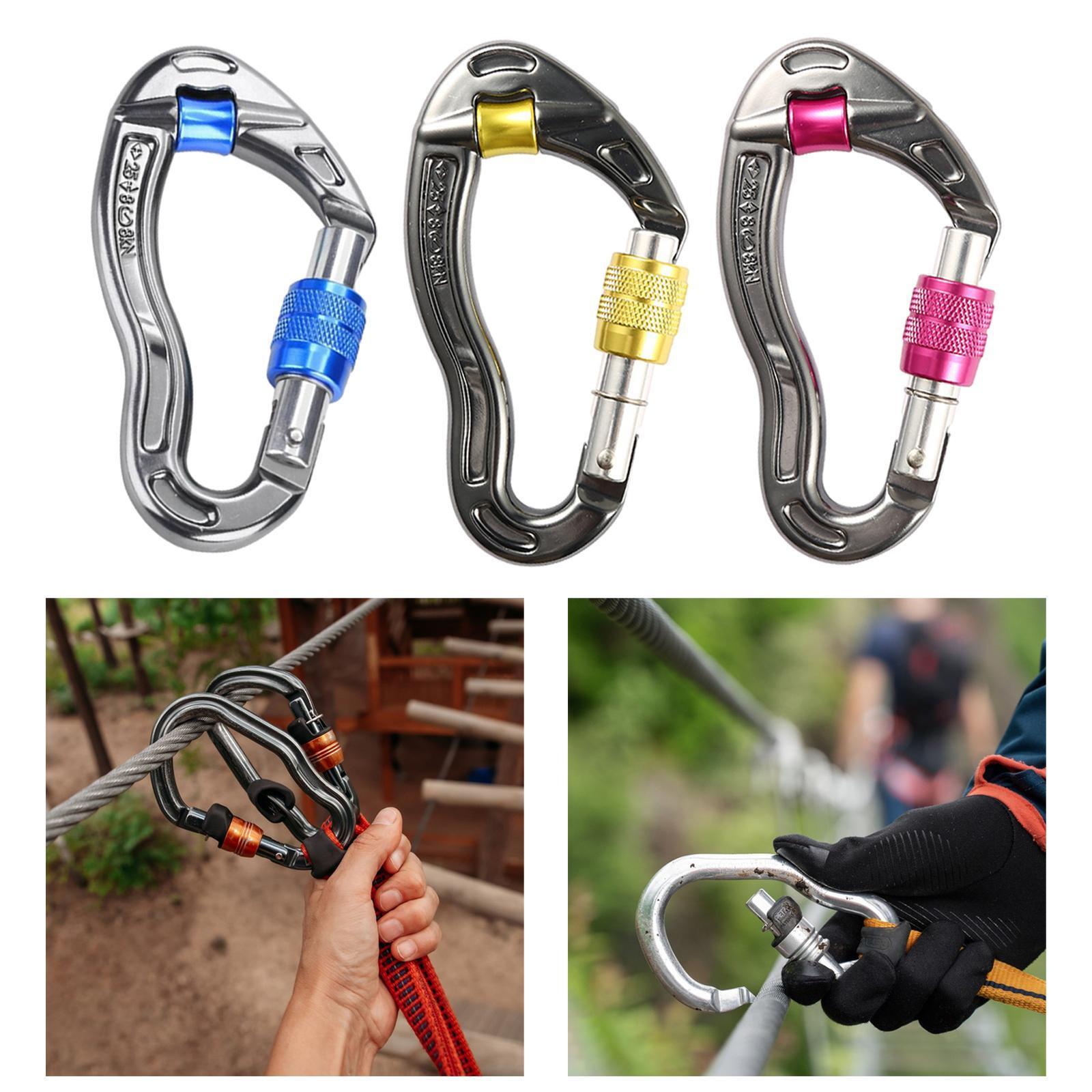 Rock Climbing Carabiner Locking Carabiner Clip for Rappelling Hunting ...