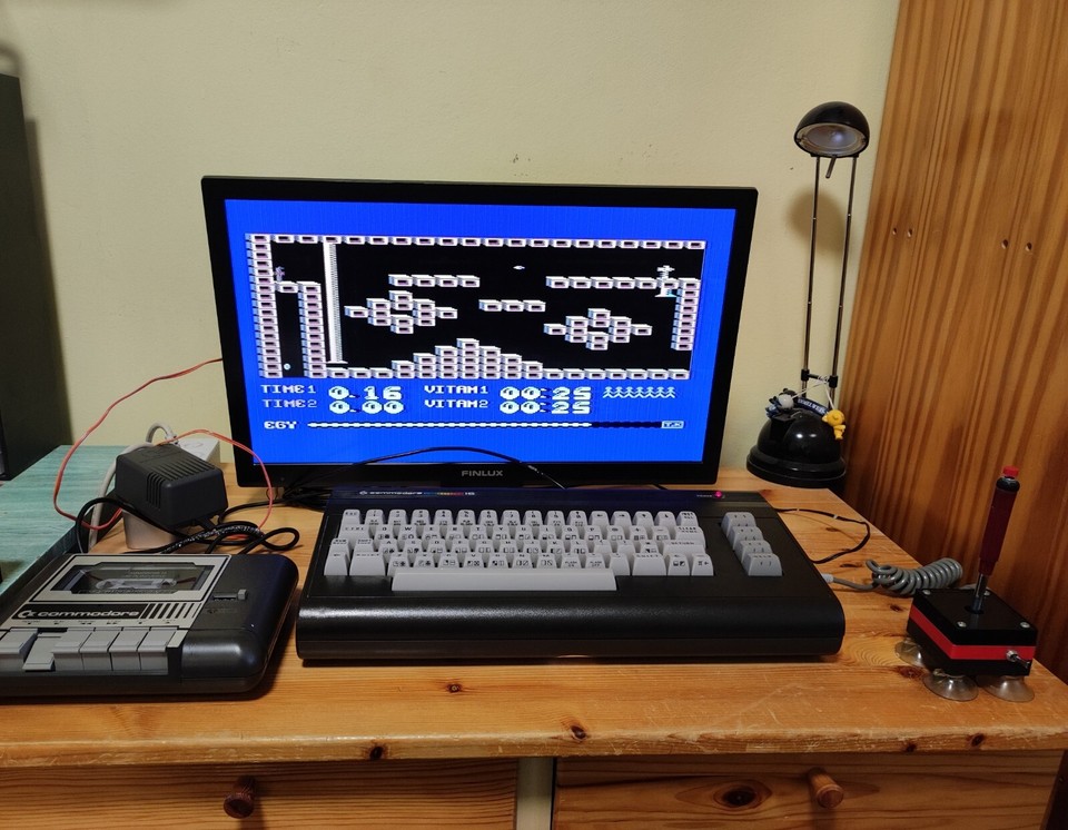 Vintage Commodore 16 Computer Tested Working. Box, Joystick, Manual ...