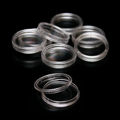 COIN CAPSULES - All Internal Sizes: 14mm - 42mm (10, 30, 50, 100pcs ...