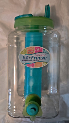 EZ+FREEZE COOL GEAR LARGE WATER BOTTLE WITH FREEZER STICK Appx 64 oz | eBay