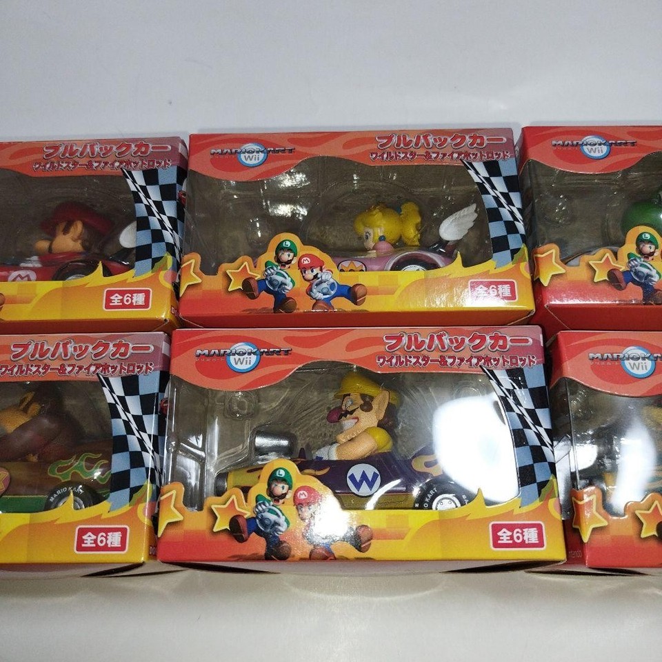 Mario Kart Pull Back Figure Wild Starfire Hot Rod #bc0791 | eBay