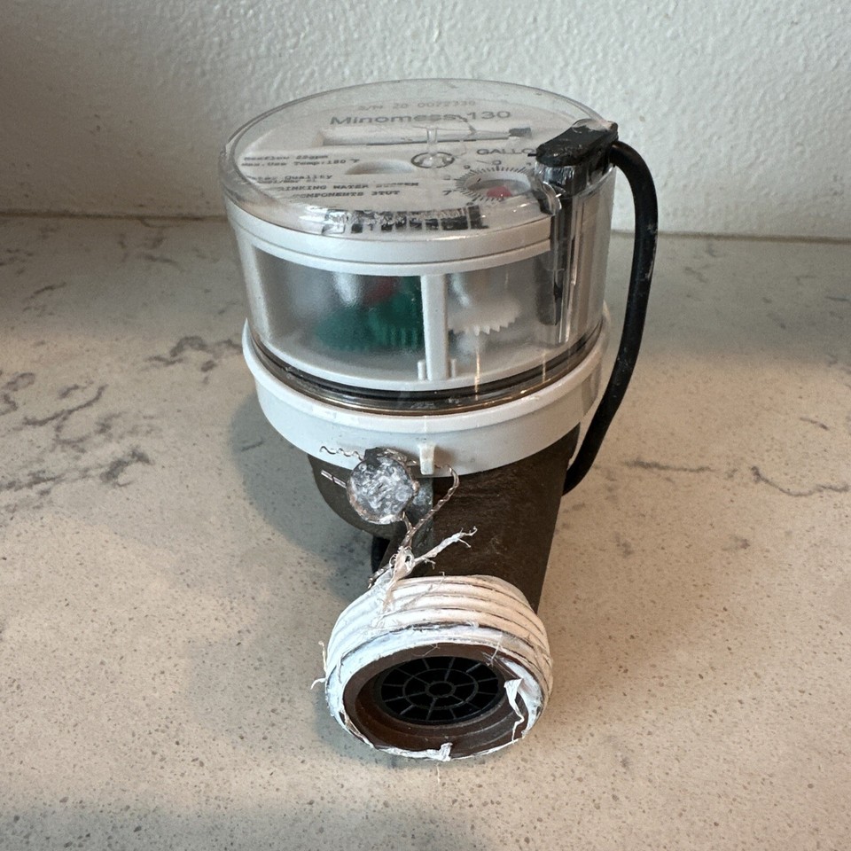 T-MINOL-130-NL Minomess 130 Onset 3/4" LF Brass Water Flow Meter Sensor ...