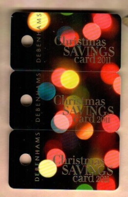 DEBENHAMS ( UK ) Christmas Savings Card ( 2011 ) Key Chain Gift Cards ...