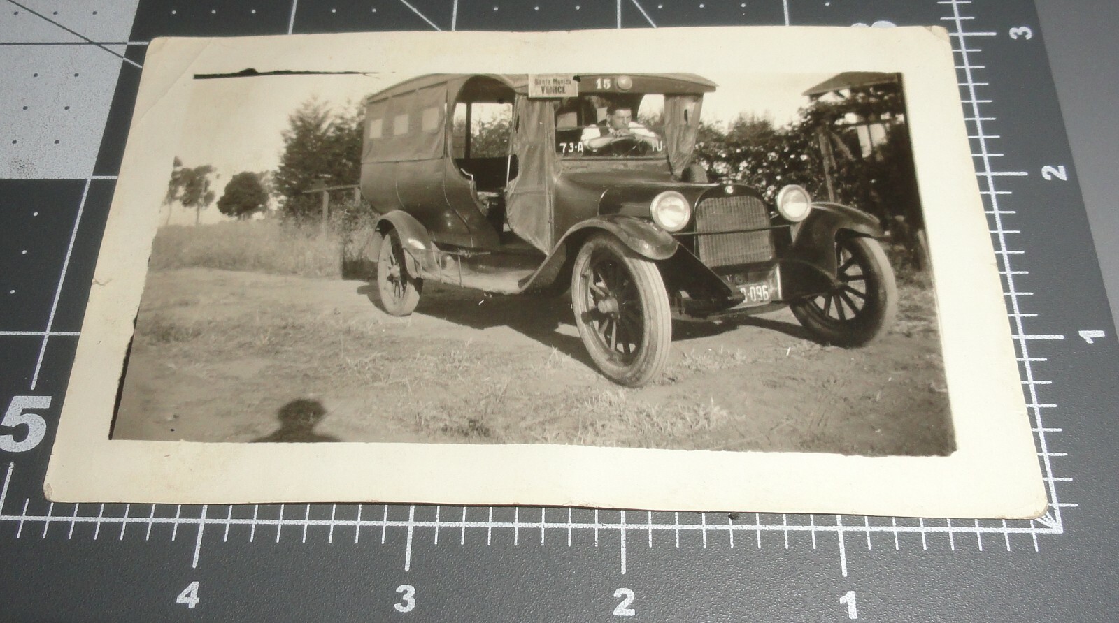 1920's SANTA MONICA Cab TAXI Car Man Driver VENICE CA Vintage Snapshot ...