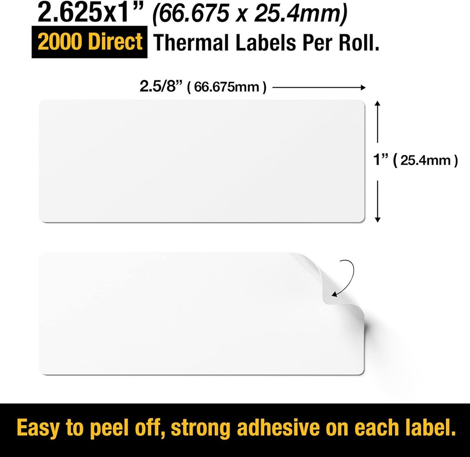 2x1 2x2 4x6 3x1 3x2 4x3 2.25x1.25 4x2 2.625x1 Direct Thermal Shipping ...