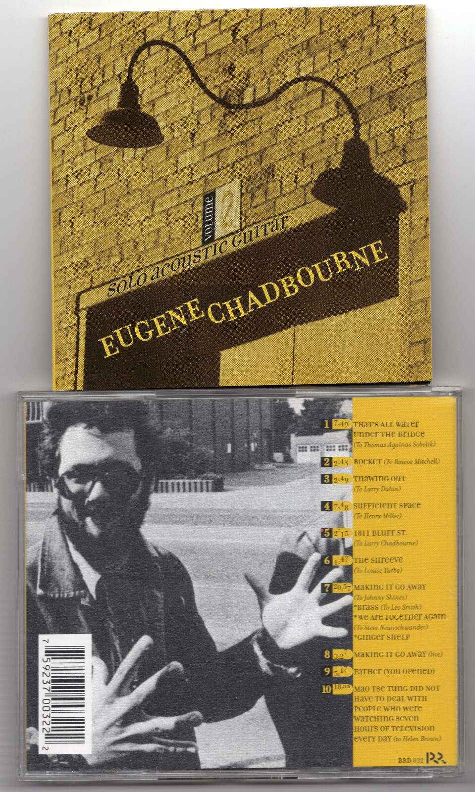 Eugene Chadbourne - Solo Acoustic Guitar Volume 2, Rastascan Records ...