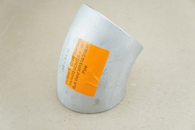 (1) New Ta Chen Stainless SA/A403 SCH10S 4" 45° Butt Weld WP316/316LW Pipe | eBay