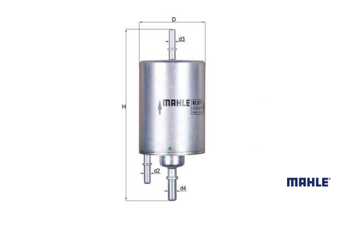 Mahle KL571 Fuel Filter for Audi A4 A6 A8 R8 Lamborghini Gallardo Seat ...