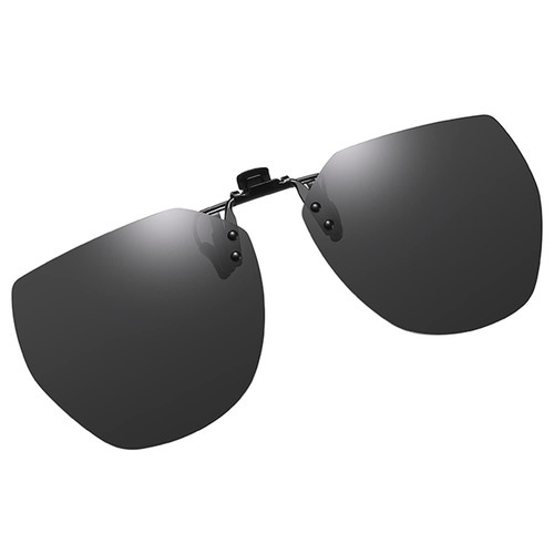 Polarized Clip-on Flip Up Rimless Sunglasses for Prescription Glasses ...