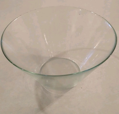 IKEA TRYGG 11" Round Bowl Clear Glass Modern Large | eBay