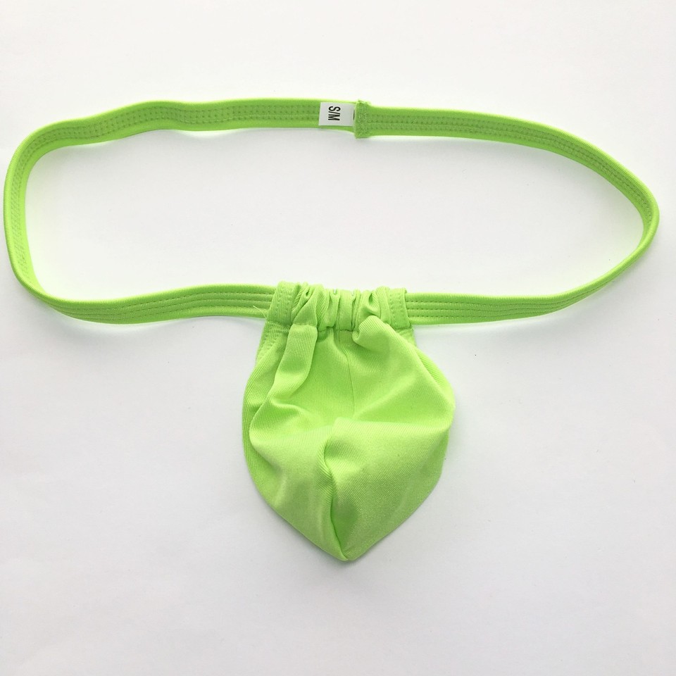 K1101 Mens Bulge Pouch String Thong Jocks Swimsuit Adjustable Pouch ...