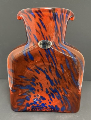 Blenko Glass Water Bottle 384 - Special Edition - Kingfisher ...