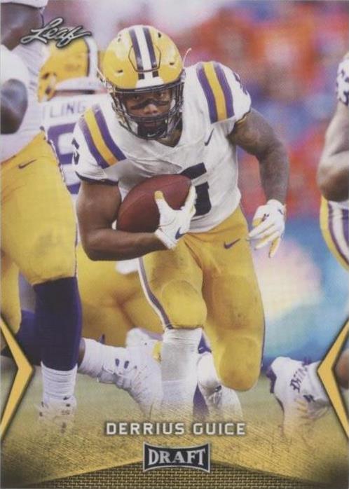 2018 Leaf Draft - Derrius Guice #20 Gold (RC) for sale online | eBay