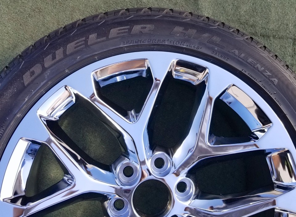Cadillac Escalade Wheel Tire OEM Factory Style GM GMC Denali 22 ...