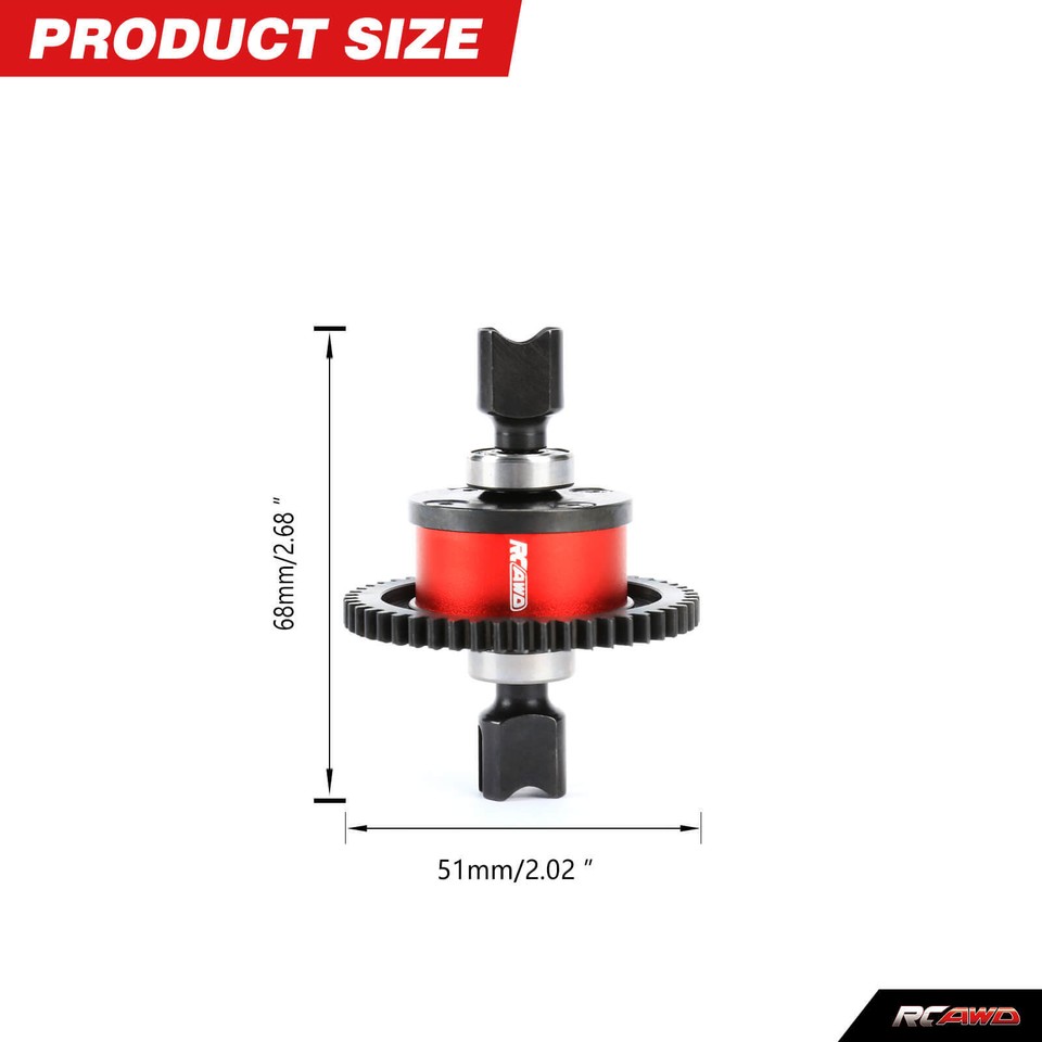 RCAWD 50t Center Differential Diff Gear for Arrma 1/7 Felony Infraction ...