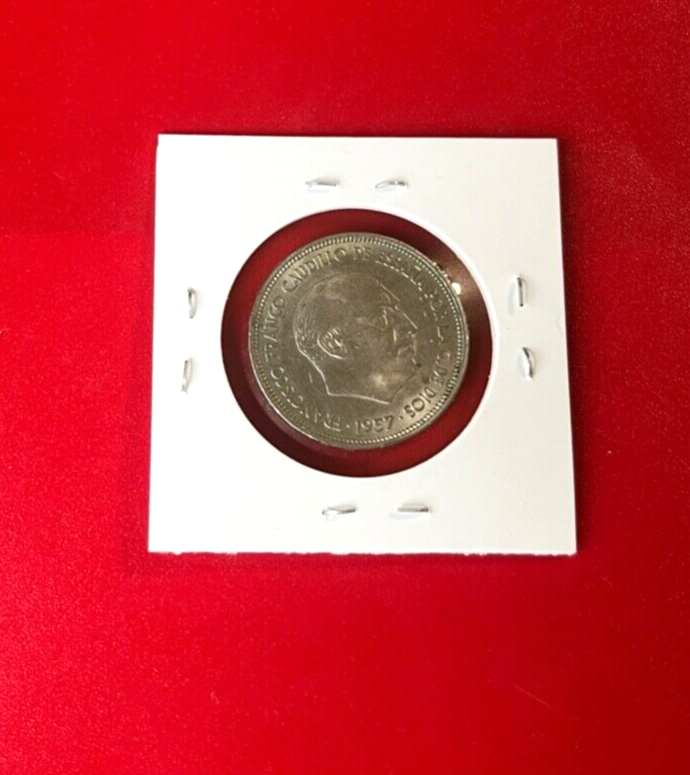 1957 25 PTAS SPAIN COIN - NICE WORLD COIN !!! | eBay