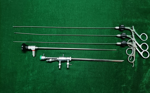 Hysteroscopy Semi Rigid Froceps Set, Bettocchi Sheath 4mm & Cystoscope ...