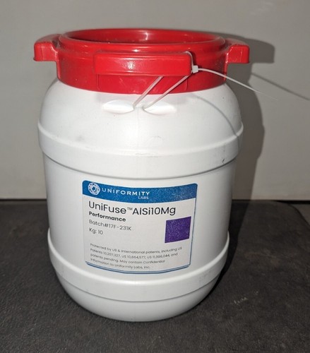 Uniformity Labs AlSi10Mg Powder, 10kg Virgin Aluminum Additive Metal ...