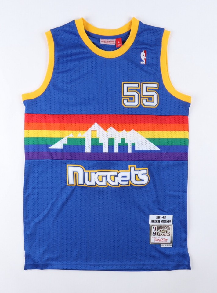 Dikembe Mutombo Signed Denver Nuggets Jersey (PSA COA) 8xNBA All Star ...