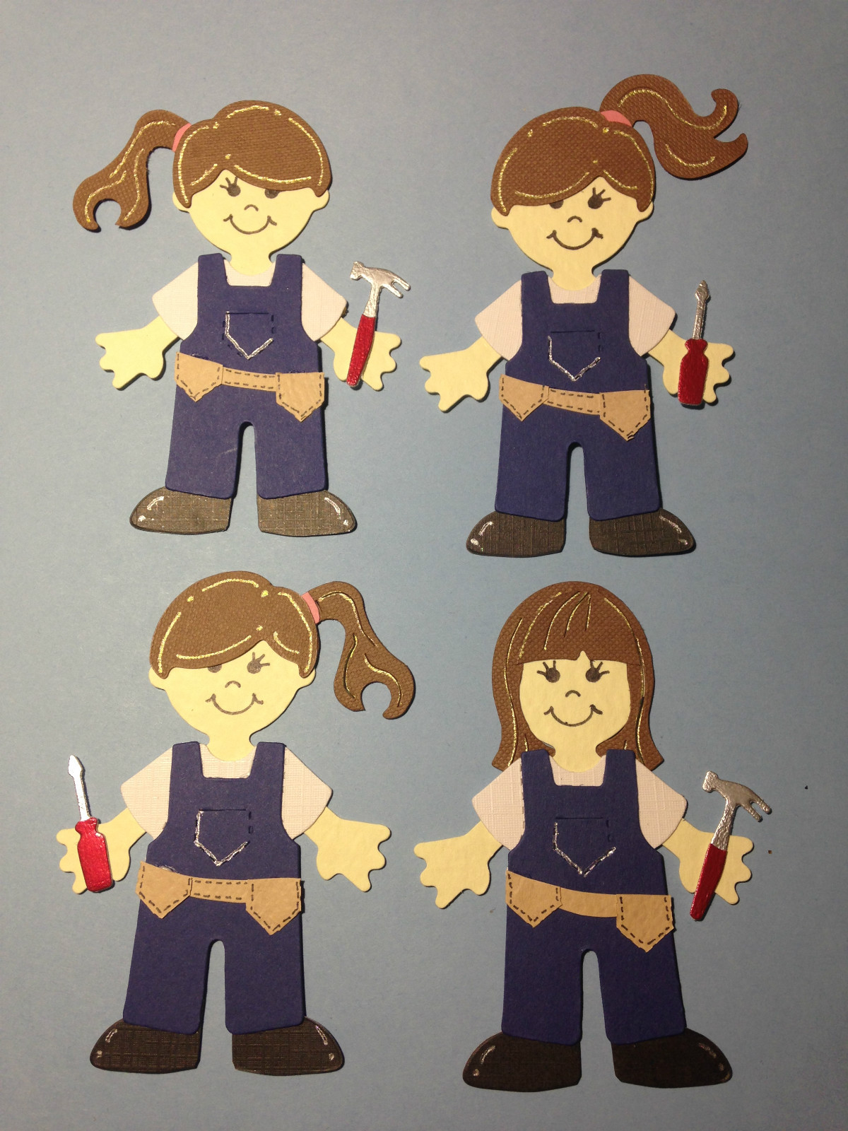 Two Mechanic Dolls Students College University Pass Celebrate Job Work ...