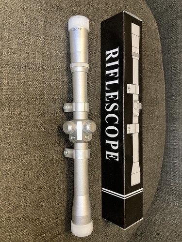 (New) 4X20 SILVER RIMFIRE AIRGUN RIFLE SCOPE (SIL4X20) | eBay