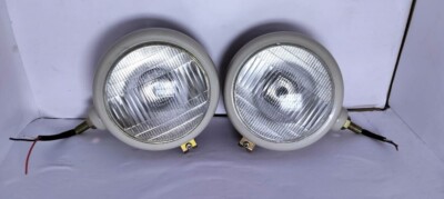 Grey Headlamps Right Left Assembly 12 Volt Compatible for Case IH ...
