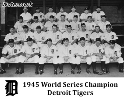 MLB 1945 World Series Champion Detroit Tigers Team Picture 8 X 10 Photo ...