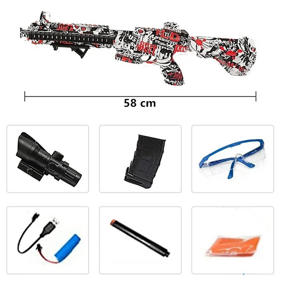 NEW Large Blaster toy Gun Drum Electric Gel Ball Blaster Shooting game ...