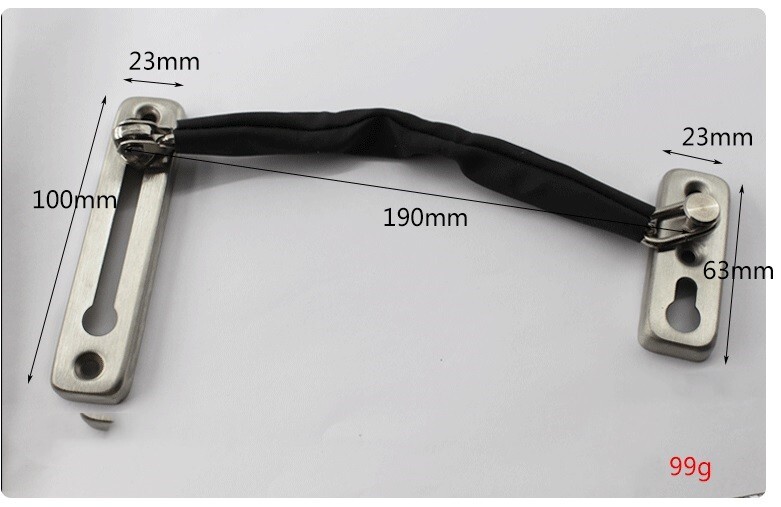 Strong CHROME DOOR CHAIN HIGH SECURITY Safety Guard Restrictor Lock ...