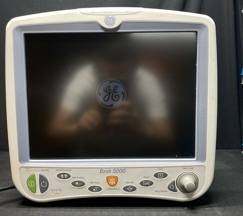 GE Dash 5000 Patient Monitor - Nellcor Oximax Spo2 + ECG + NIBP + Co2 ...