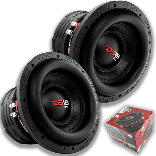 8" 600 Watt RMS 4-Ohm DVC Pro Car Audio Subwoofer Pair EXL-X8.4D DS18 ...