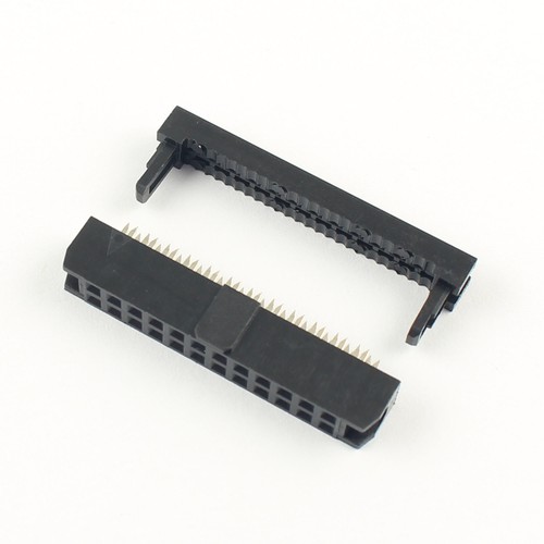 50Pcs 2mm Pitch 2x12 Pin 24 Pin IDC FC Female Header Socket Connector ...