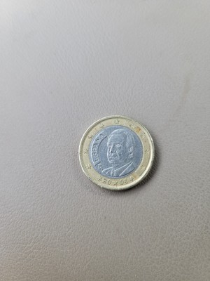 Spain 1 Euro 2001 Bi-Metallic Coin, Espana, King Juan Carlos I ...