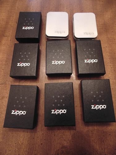 9 Empty Zippo Lighter boxes 7 Paper 2 Tin | eBay