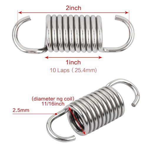 2inch (6Pcs) Replacement Furniture Springs for Recliner Sofa Bed ...
