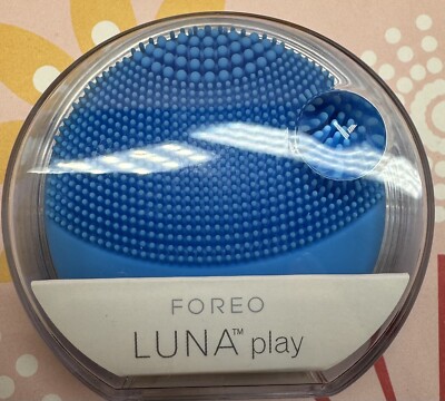 FOREO LUNA play Facial T-Sonic Cleansing Device Aquamarine Blue New ...